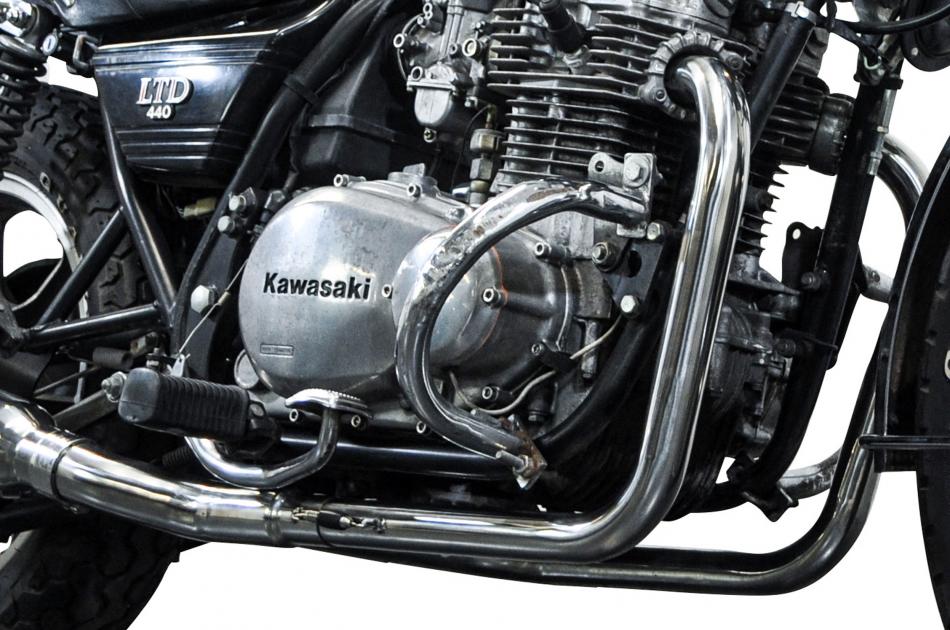 Delkevic Kawasaki Z400B Z440B Z440 LTD (1978-1983) 304 STAINLESS STEEL ...